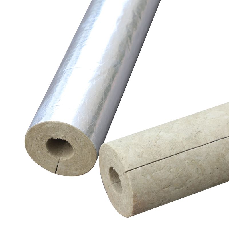 Fireproof Stone Wool Insulation Tube Rock Wool Pipe Cover For HVAC System