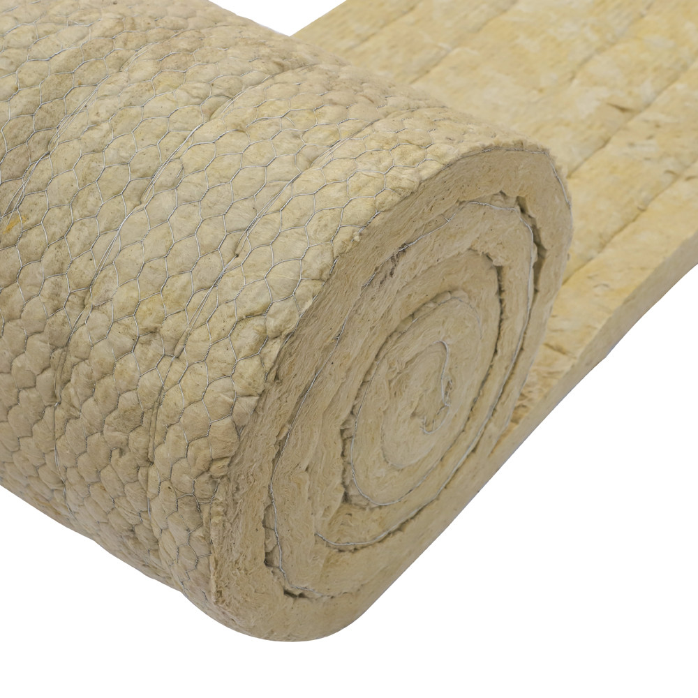Insulation Material Mineral Wool Blanket With Wire Steel